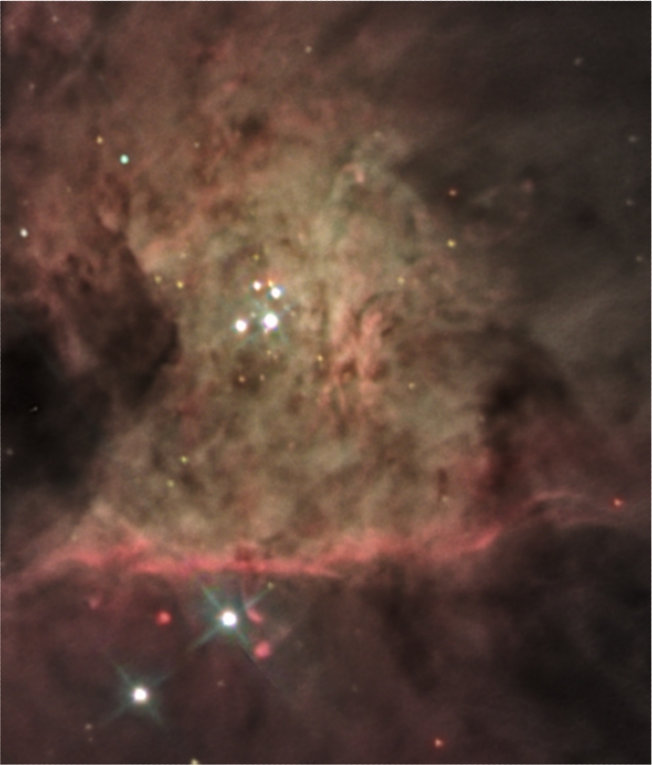Trapezium vicinity detail, Great Orion Nebula